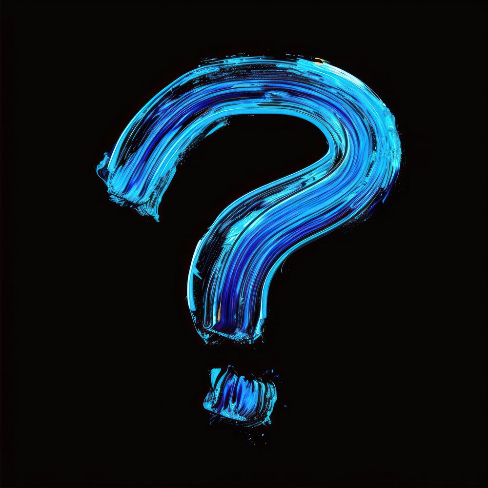 Question mark blue illustration accessories. | Free Photo Illustration ...