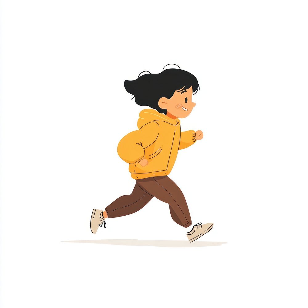 Boy running cartoon style face | Free Photo Illustration - rawpixel
