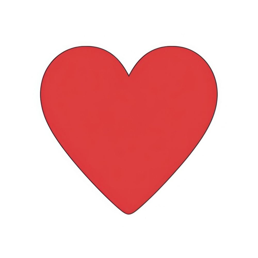 Red heart simple design shape. | Free Photo Illustration - rawpixel