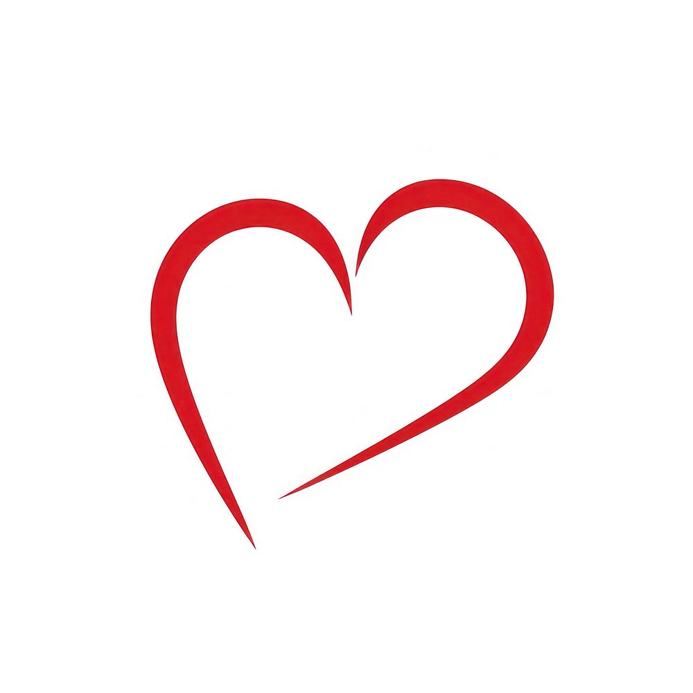 Red heart minimalist design simple. | Free Photo Illustration - rawpixel