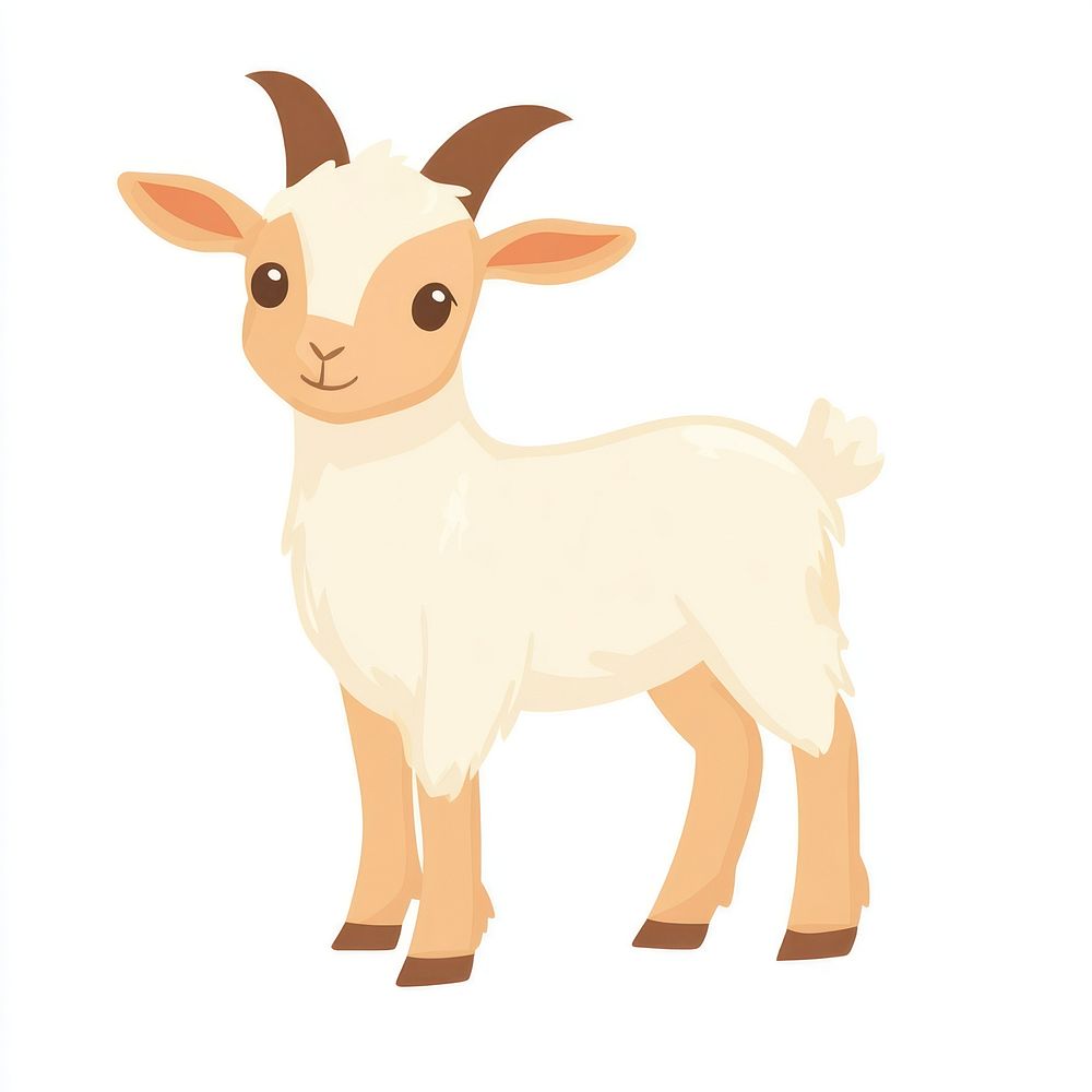 Goat illustration animal cute. | Free Photo Illustration - rawpixel