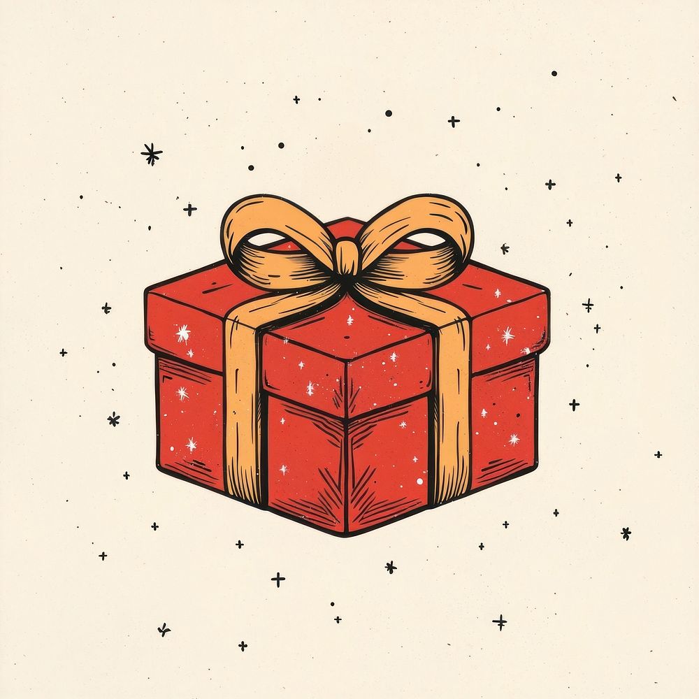 Christmas gifts illustration vintage art | Free Photo Illustration ...