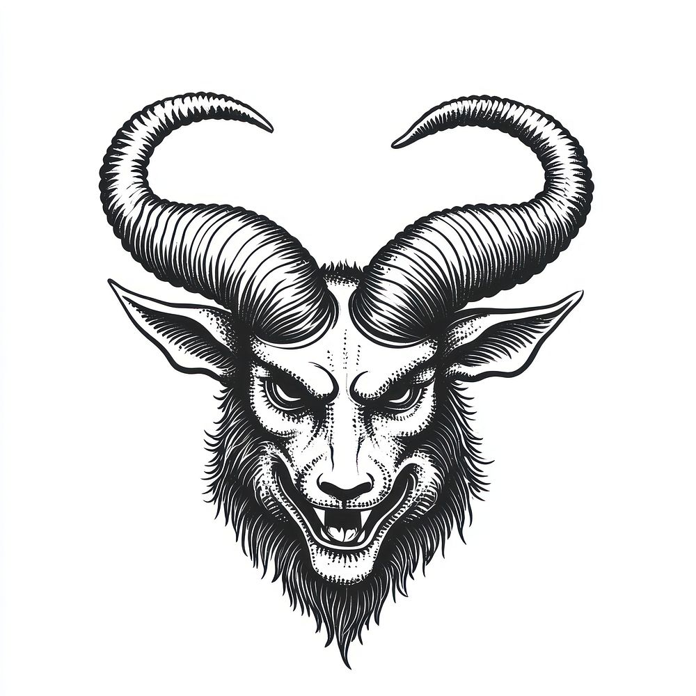 Devil art illustration black. | Free Photo Illustration - rawpixel
