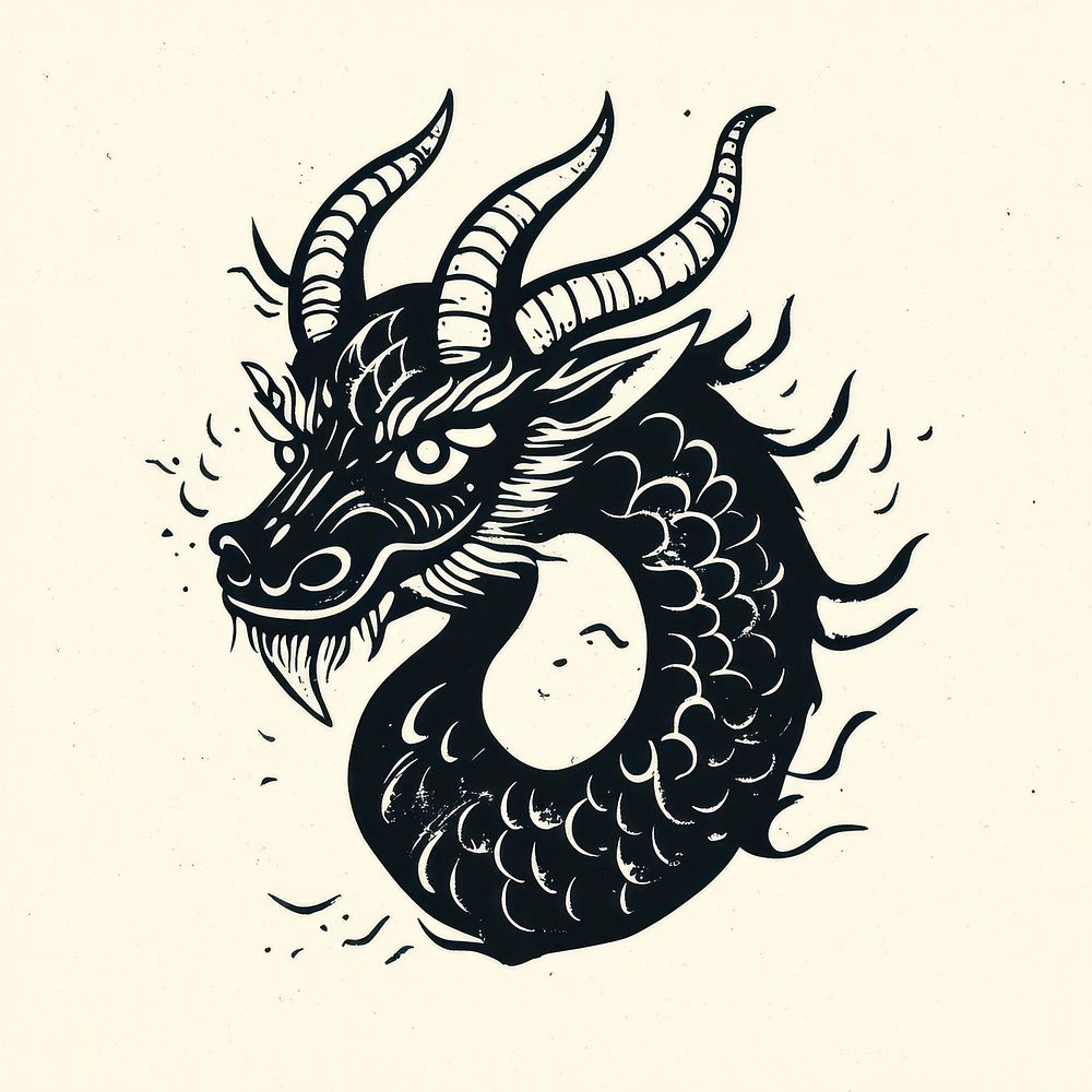 Japanese Kirin art illustration dragon. | Free Photo Illustration ...