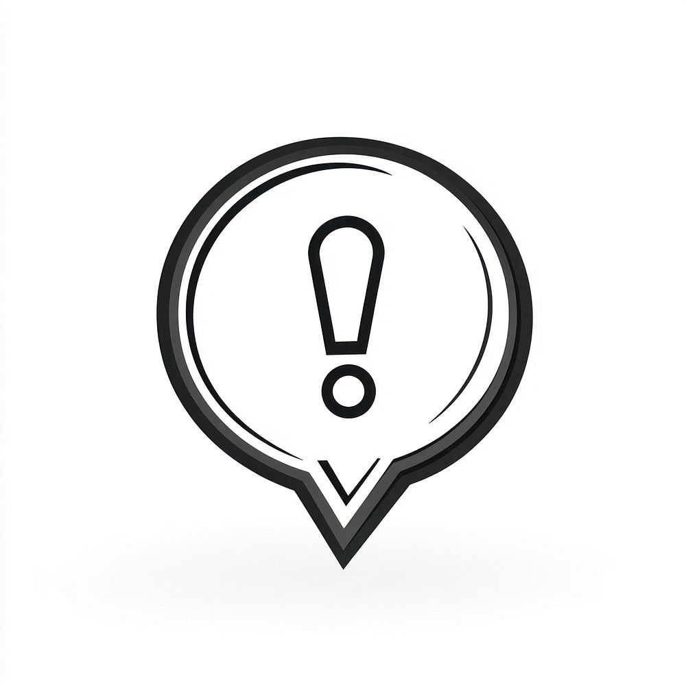 Speech bubble Exclamation mark icon | Free Photo Illustration - rawpixel