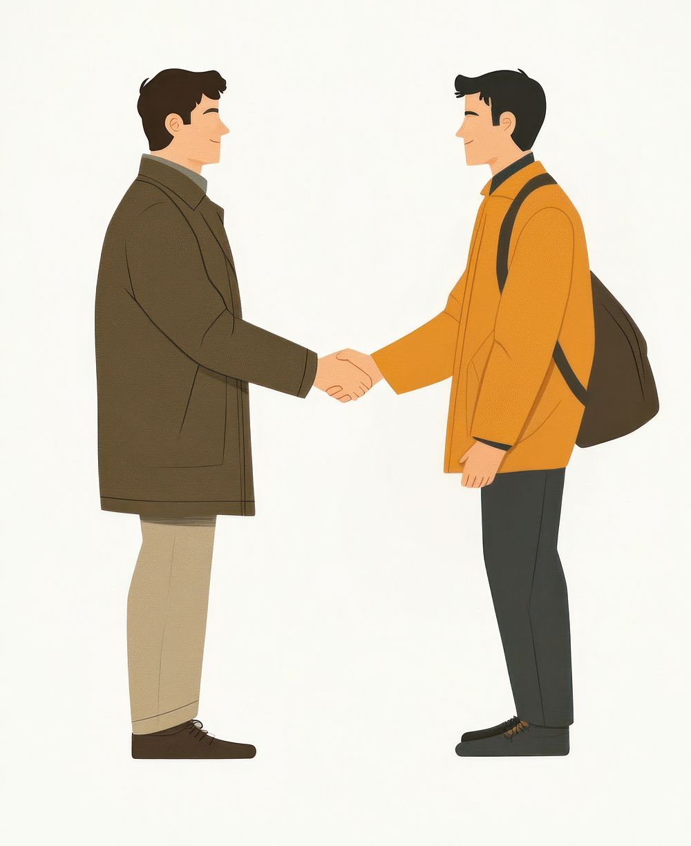 Man shaking hands collaboration collaborative | Free Photo Illustration ...