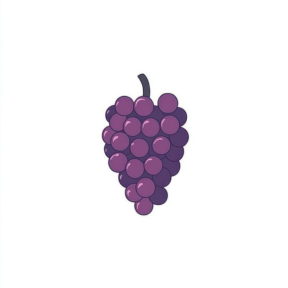 Grapes illustration minimalist design. | Free Photo Illustration - rawpixel