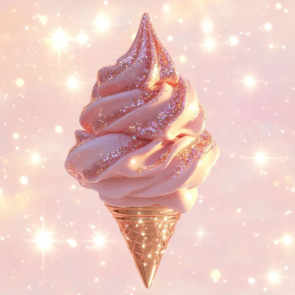 Sparkle ice cream background dessert | Free Photo Illustration - rawpixel