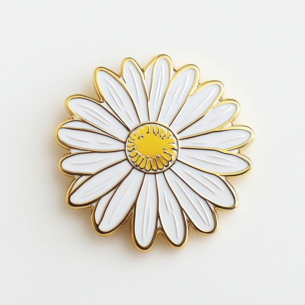 Daisy pin badge accessories accessory | Free Photo - rawpixel