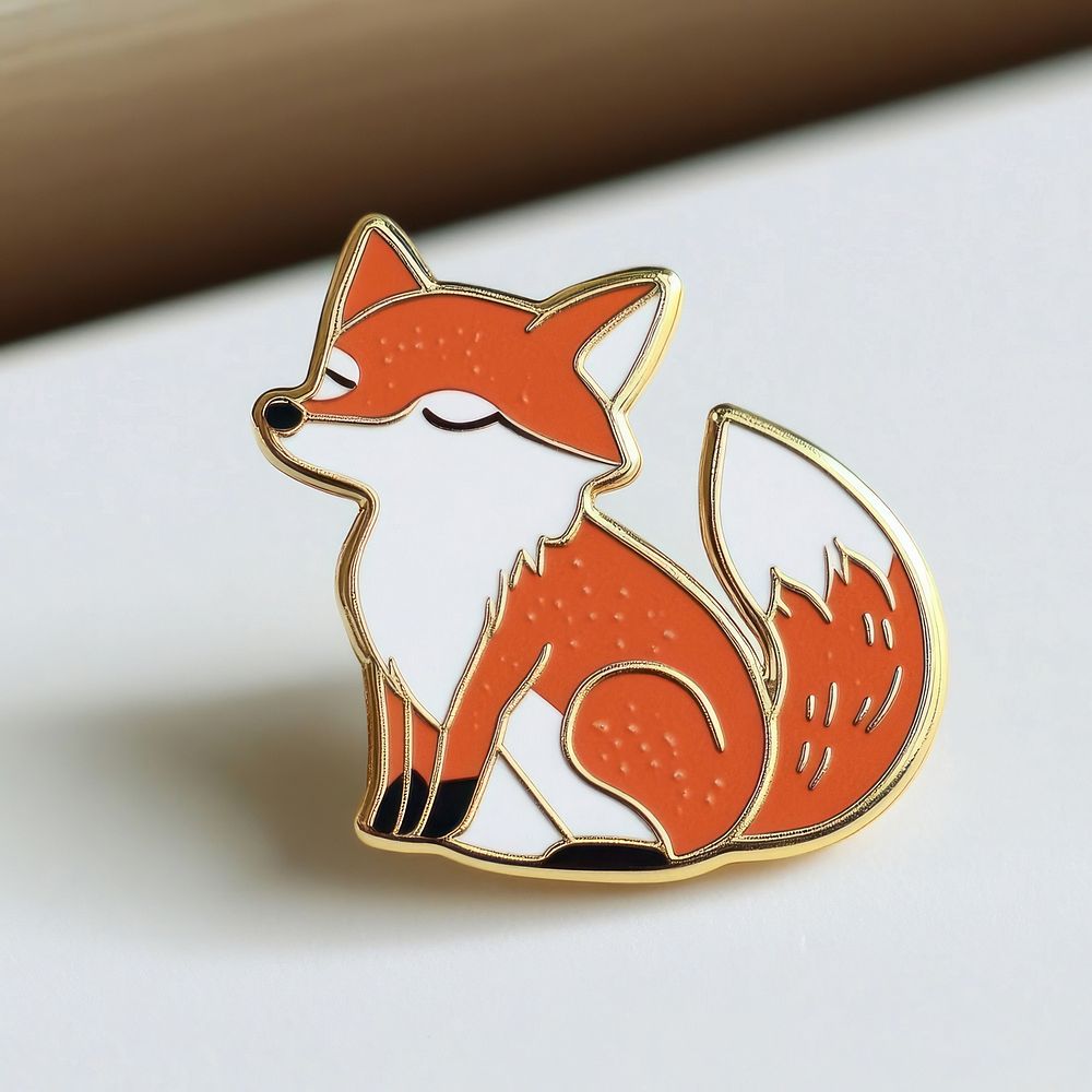 Fox pin badge accessories accessory | Free Photo - rawpixel