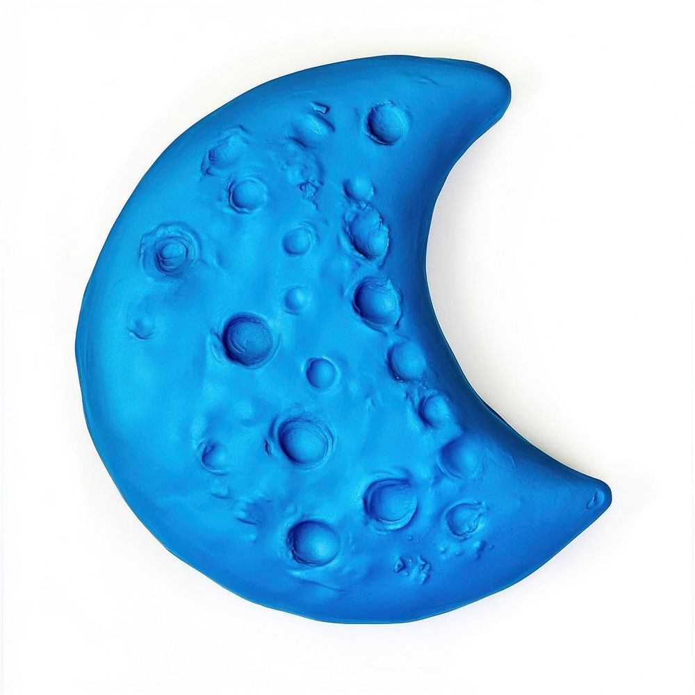 Blue half moon illustration astronomy | Free Photo Illustration - rawpixel