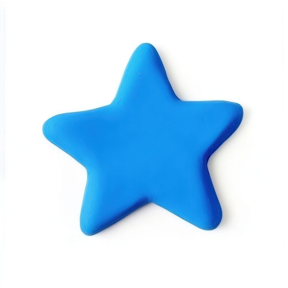 Blue Star star clay decoration. | Free Photo Illustration - rawpixel