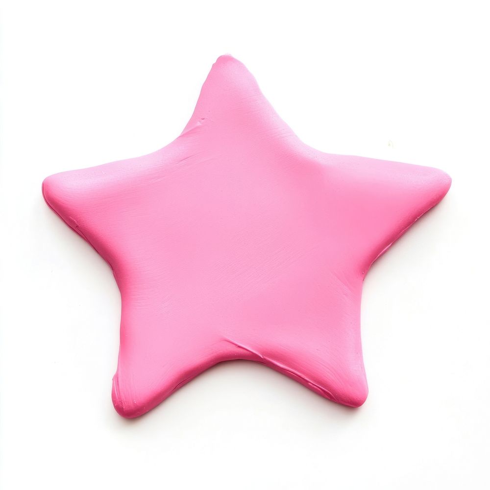 Pink Star shape star clay. | Free Photo Illustration - rawpixel