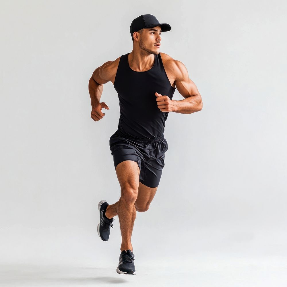 Real male fullbody running man | Free Photo - rawpixel