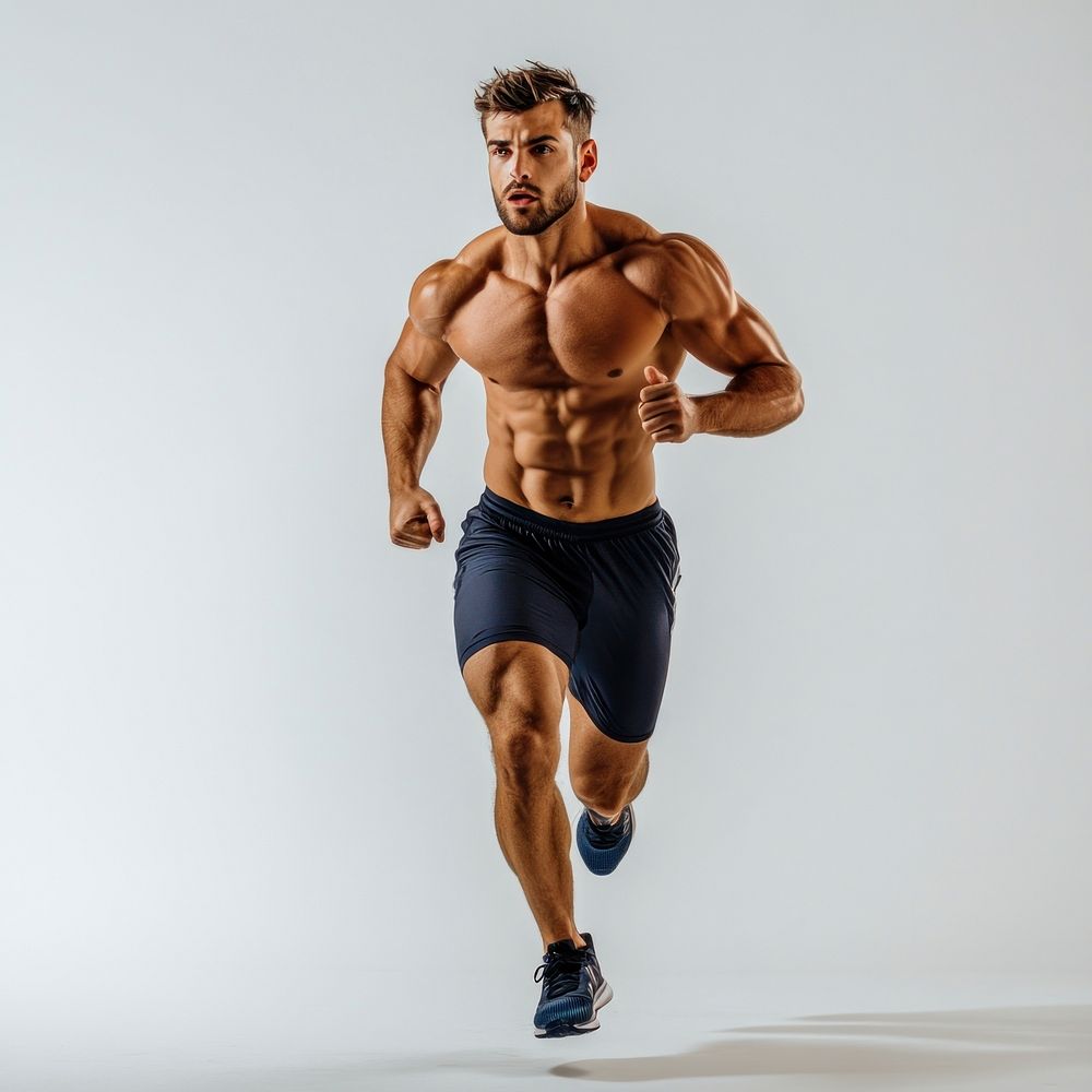 Male fullbody athlete running exercise | Free Photo - rawpixel
