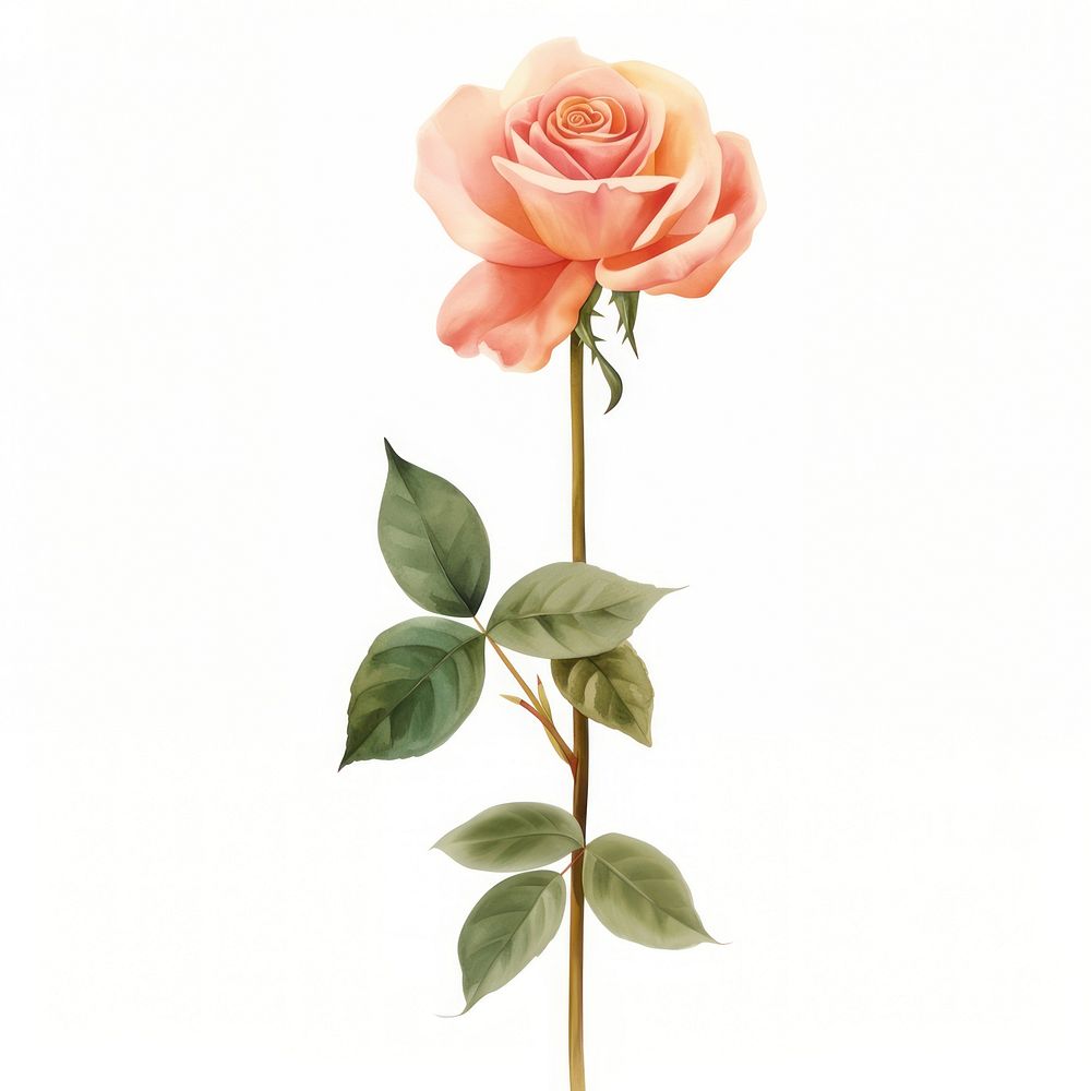Pastel coquette rose illustration flower | Free Photo Illustration ...