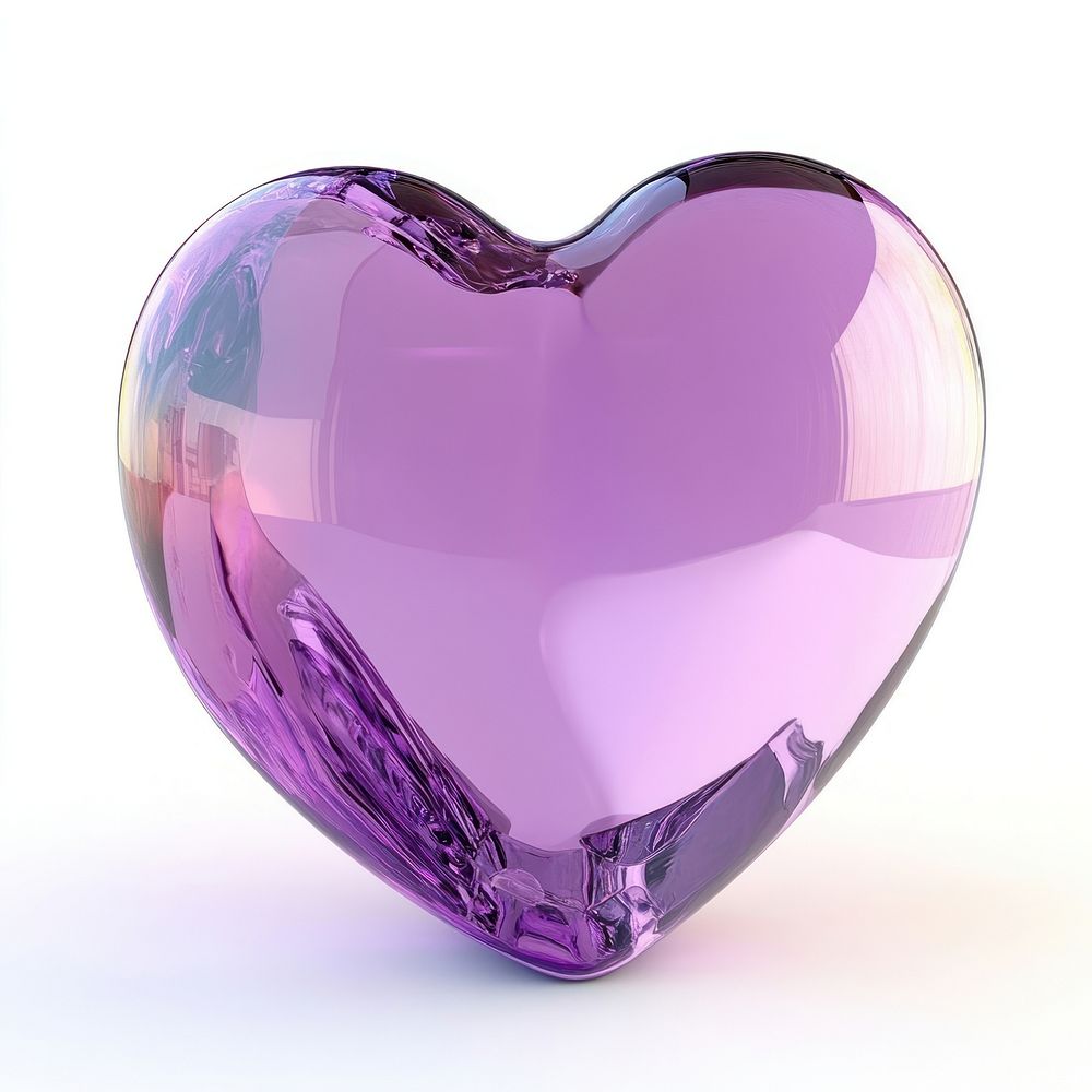 Purple heart-shape transparent png illustration. | Free Photo ...