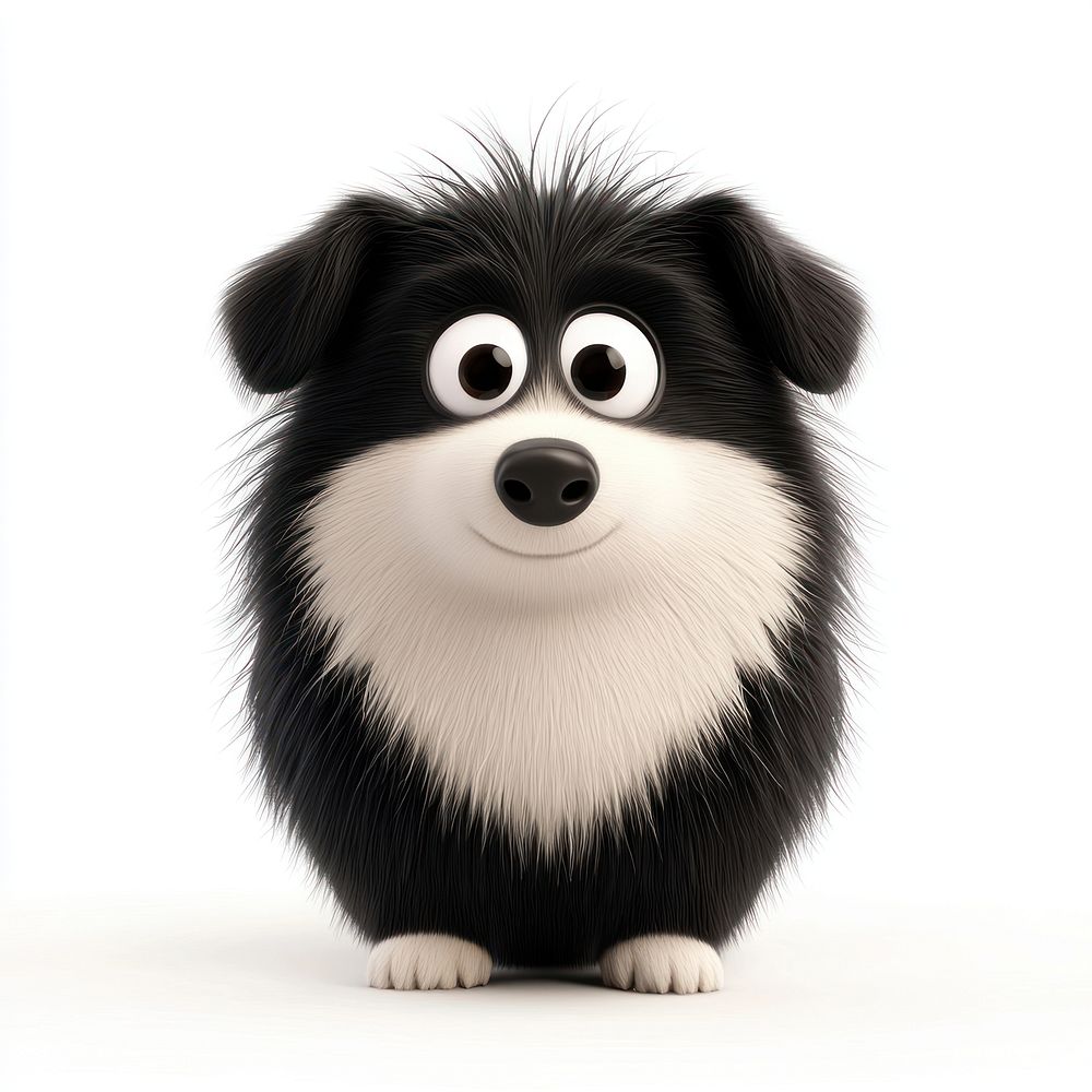 Border Collie dog illustration cartoon | Free Photo Illustration - rawpixel