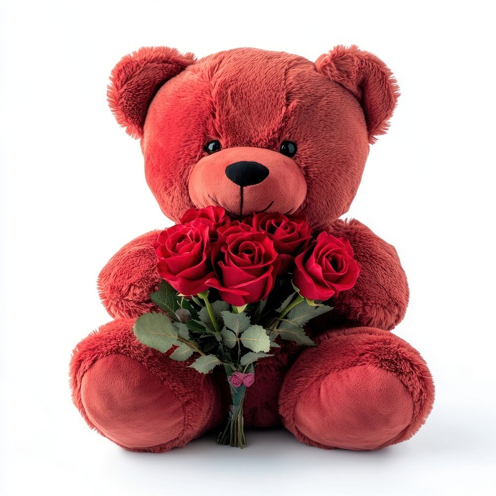 Red teddy bear roses plush | Free Photo - rawpixel