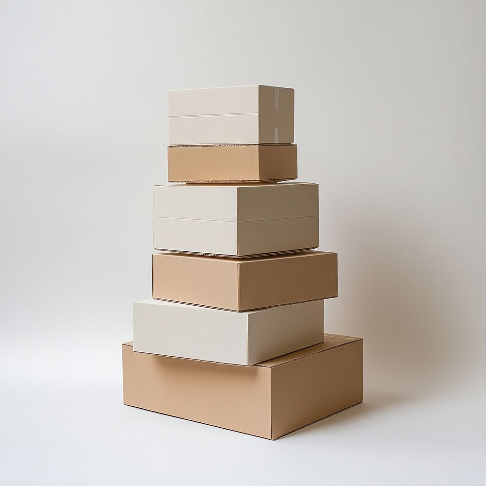 Cardboard boxes arrangement packaging materials | Free Photo - rawpixel