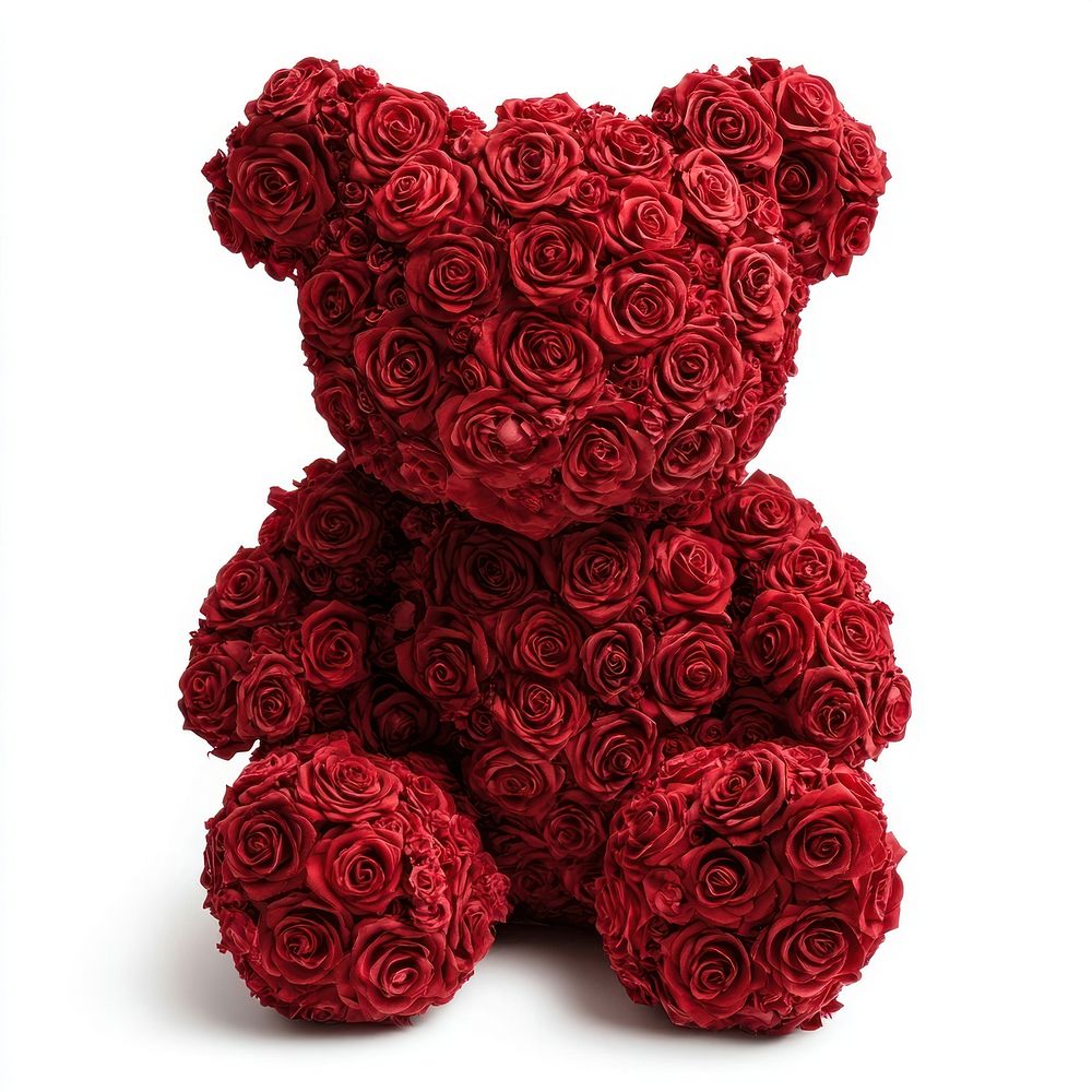 Teddy bear roses flower red. | Free Photo - rawpixel