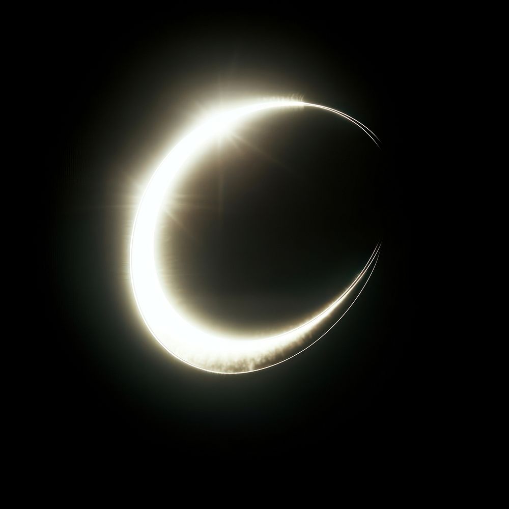 Crescent light flare eclipse astronomical | Free Photo - rawpixel