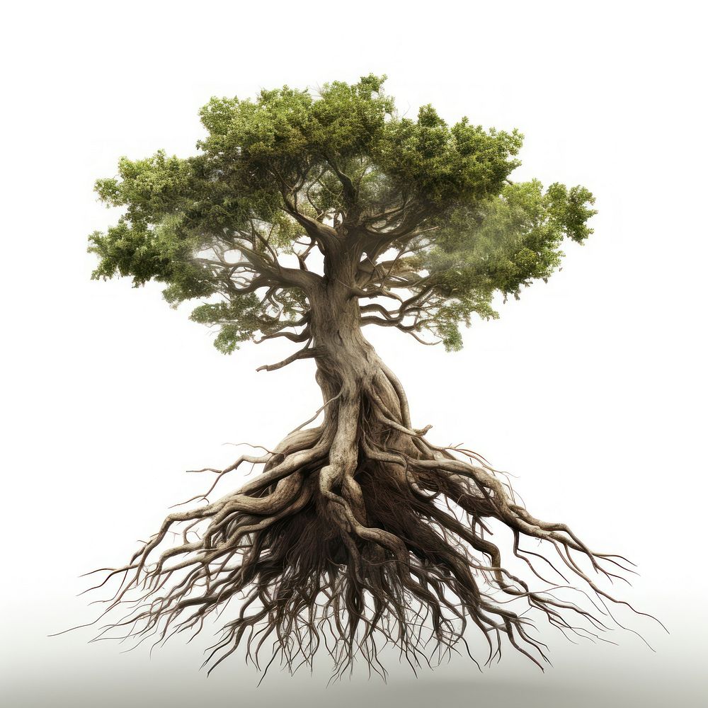 Floating tree roots environmental illustration | Free Photo ...