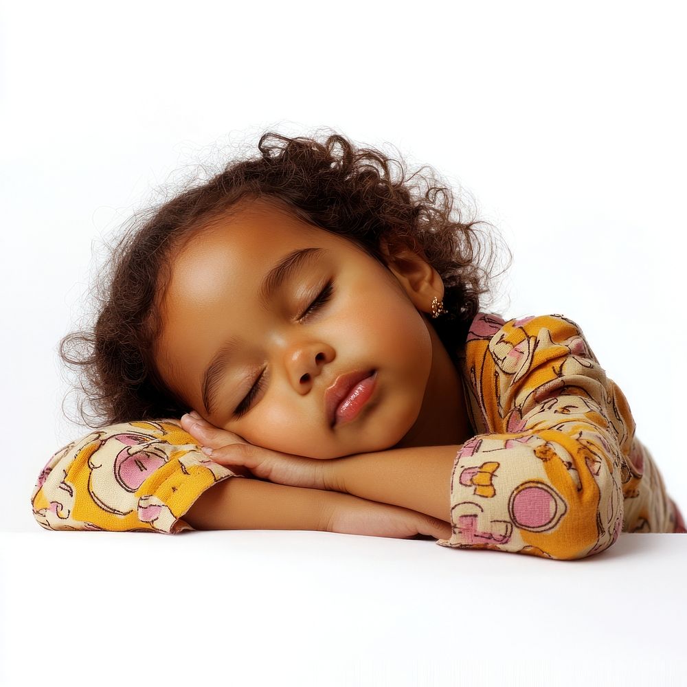 Sleepy black girl toddler sleeping | Free Photo - rawpixel