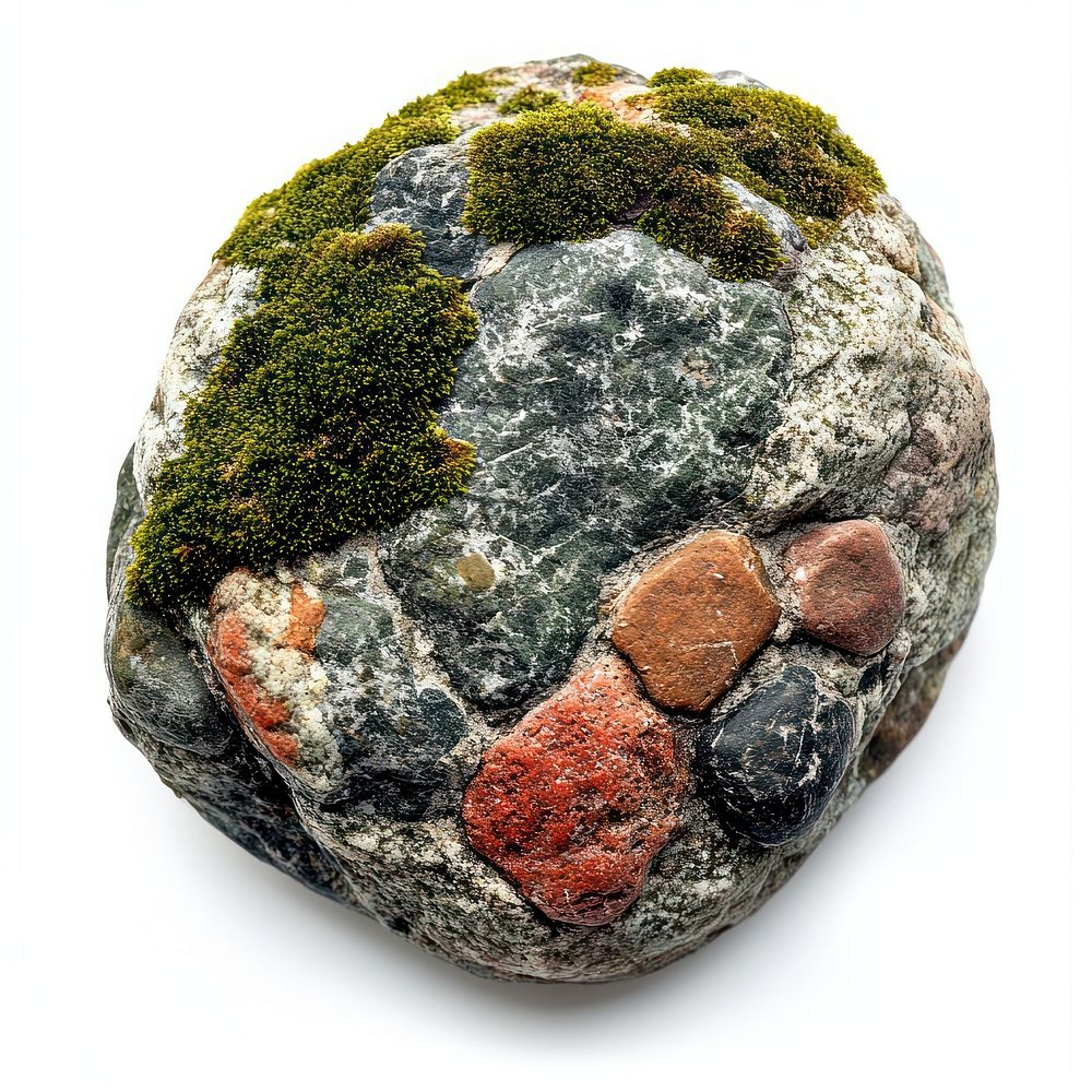 Moss-Covered Conglomerate Rock rock moss-covered | Free Photo - rawpixel