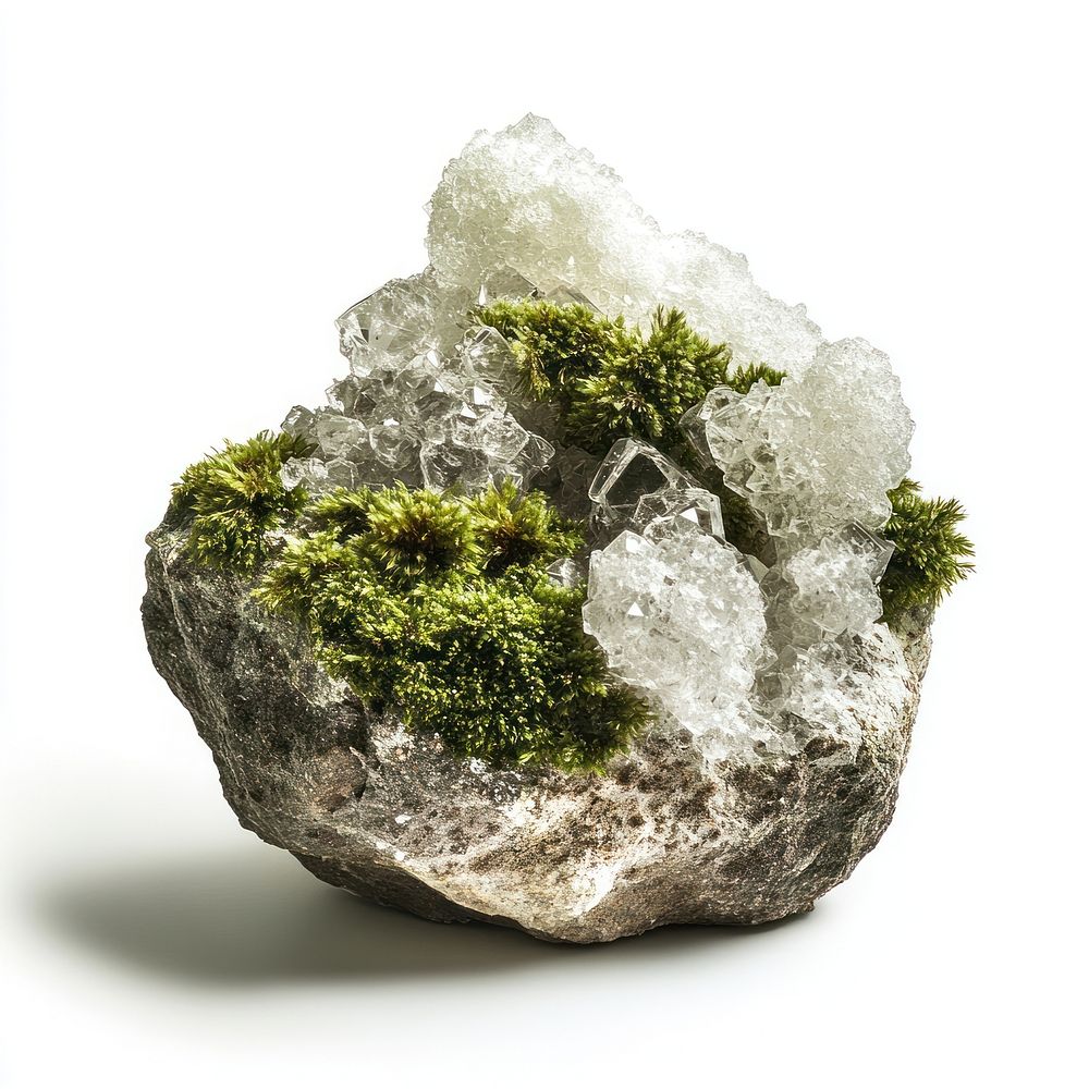 Rock Salt Cluster Moss crystal | Free Photo - rawpixel