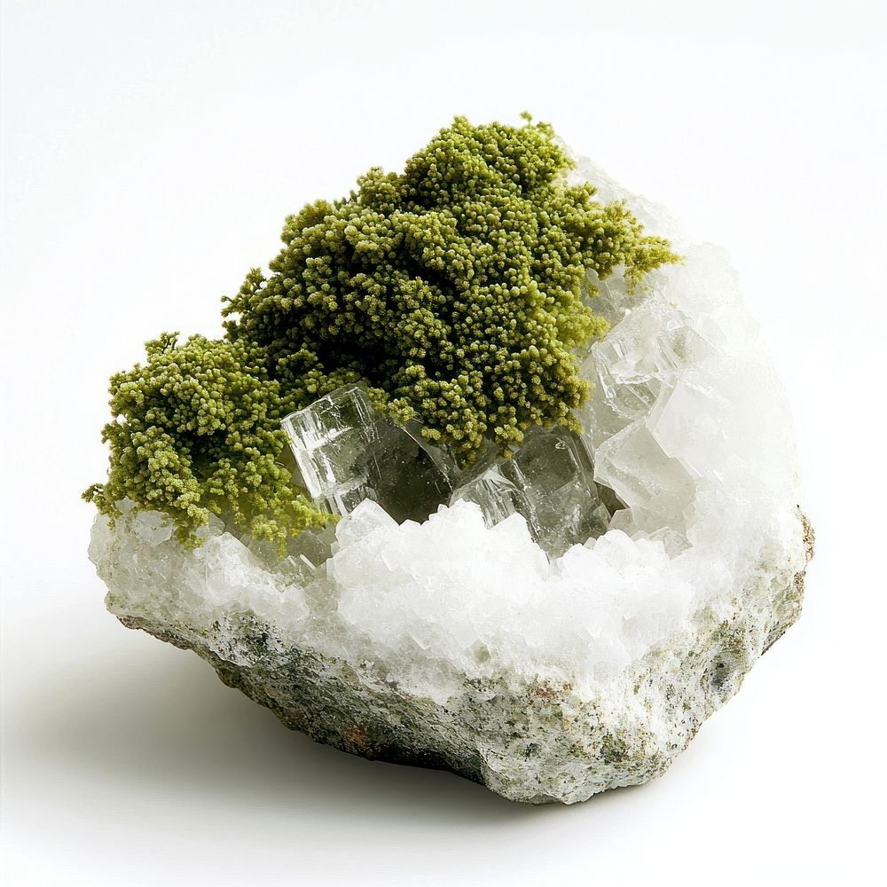Rock Salt Cluster Moss crystal | Free Photo - rawpixel