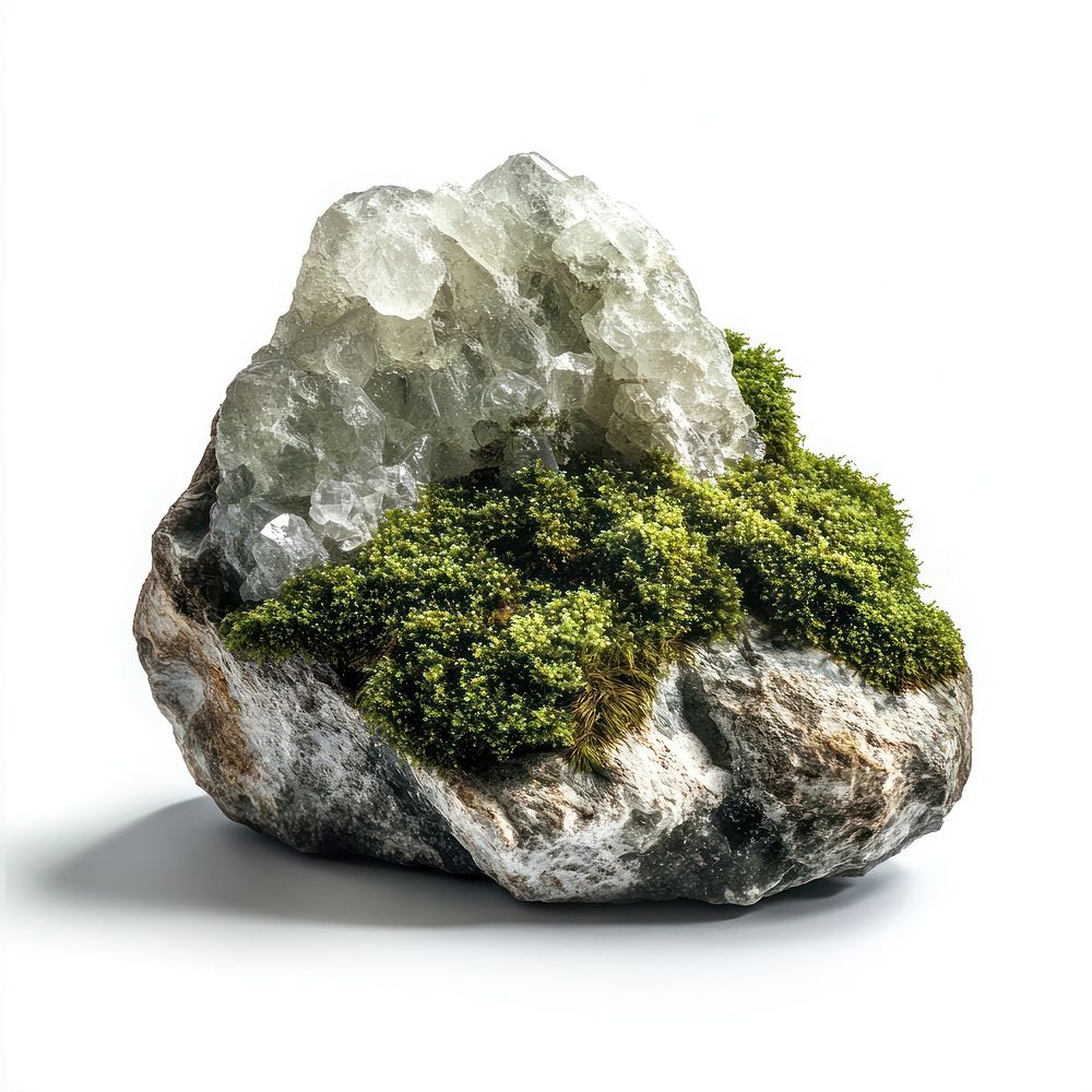 Rock Salt Cluster Moss crystals | Free Photo - rawpixel