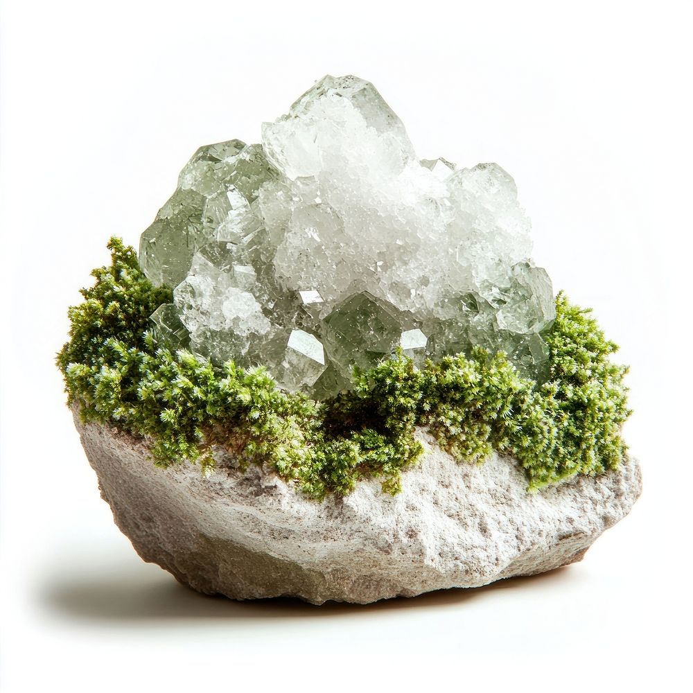 Rock Salt Cluster Moss crystal | Free Photo - rawpixel