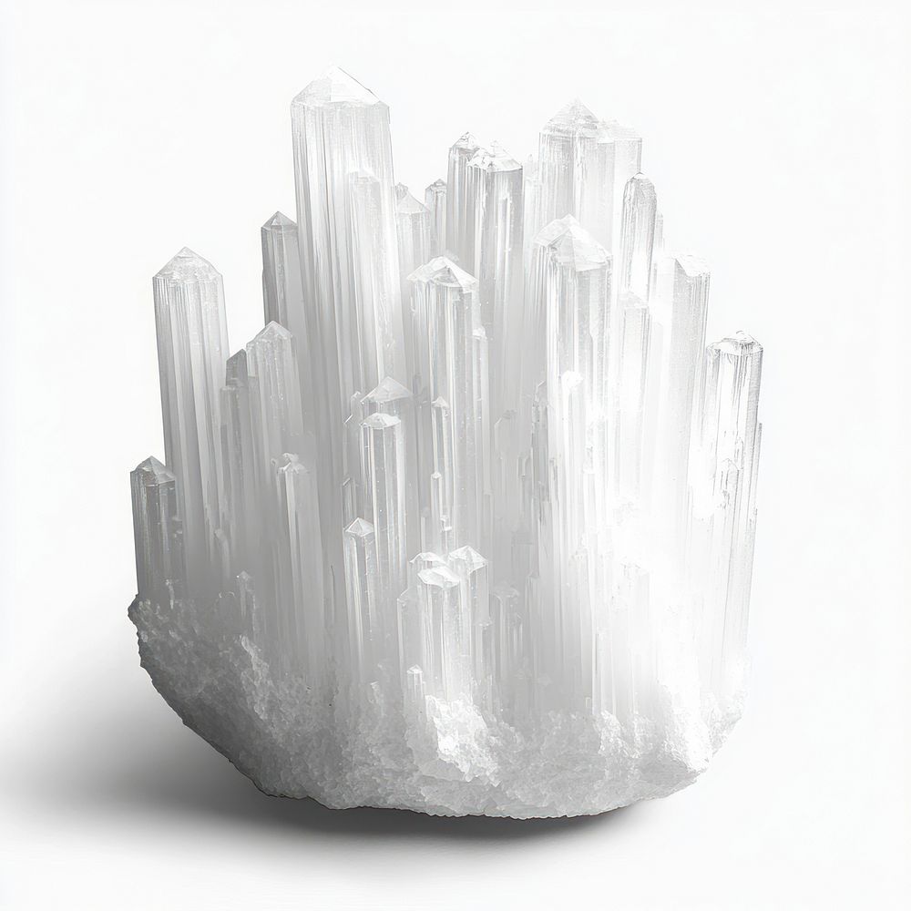 Selenite Gypsum Cluster crystal formation | Free Photo - rawpixel