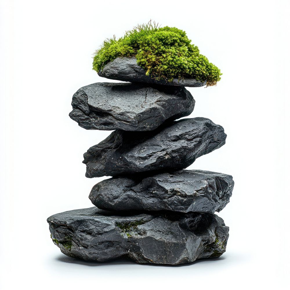 Stacked Basalt Rocks moss rock | Free Photo - rawpixel