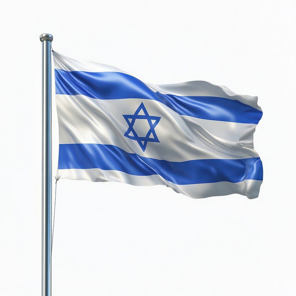 Waving Israel flag flagpole israel | Free Photo - rawpixel