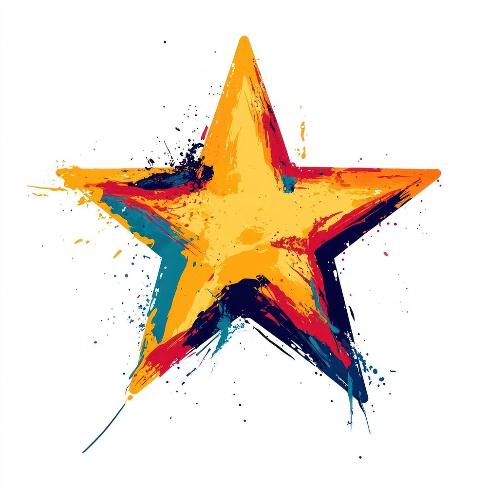 Spray paint star illustration art | Free Photo Illustration - rawpixel