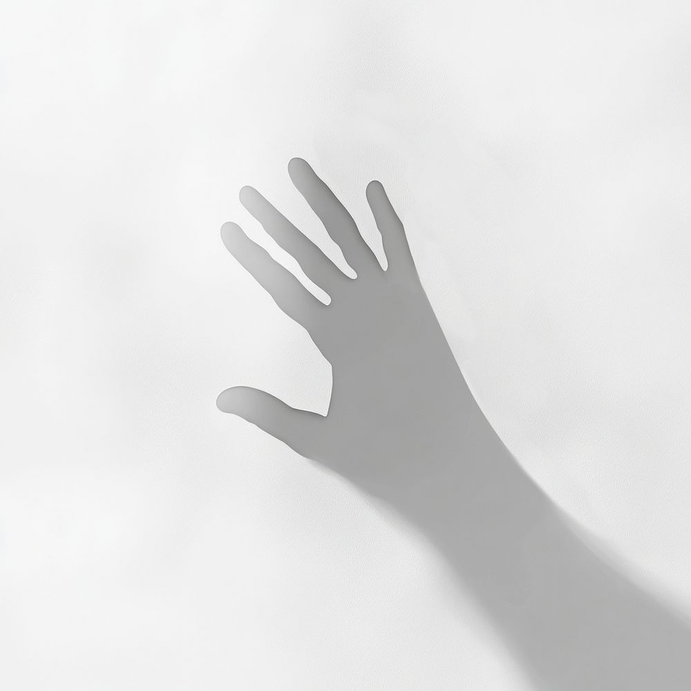 Hand shadow white illustration silhouette. | Free Photo Illustration ...