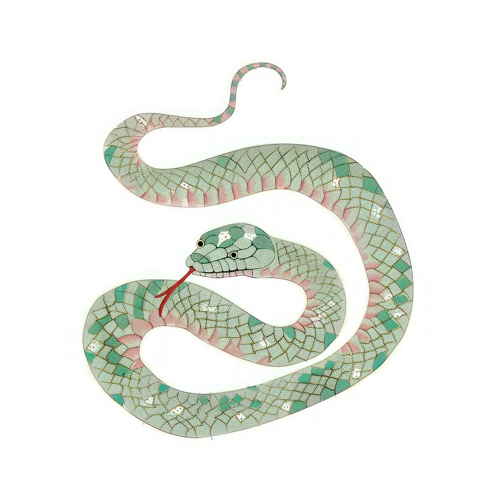 Cute viper snake illustration reptile | Free Photo Illustration - rawpixel