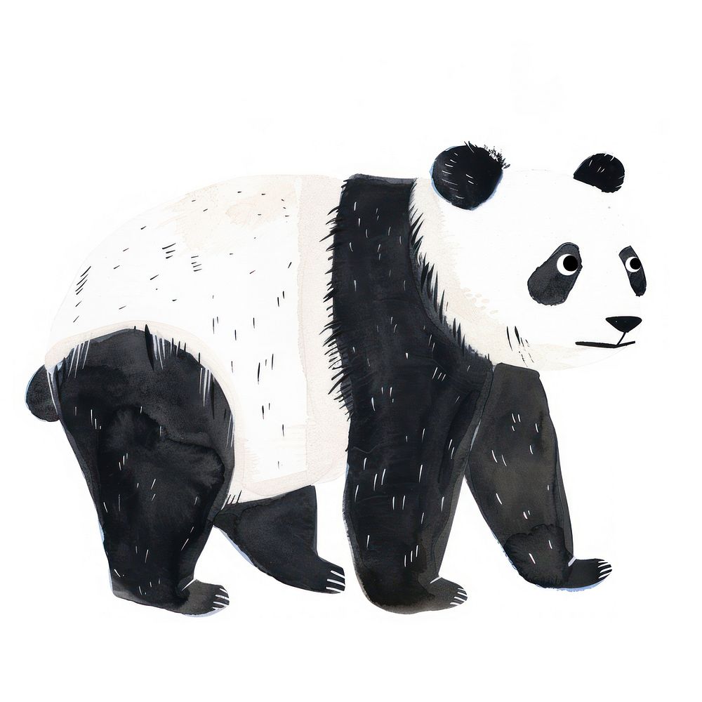 Cute panda illustration wildlife animal | Free Photo Illustration ...