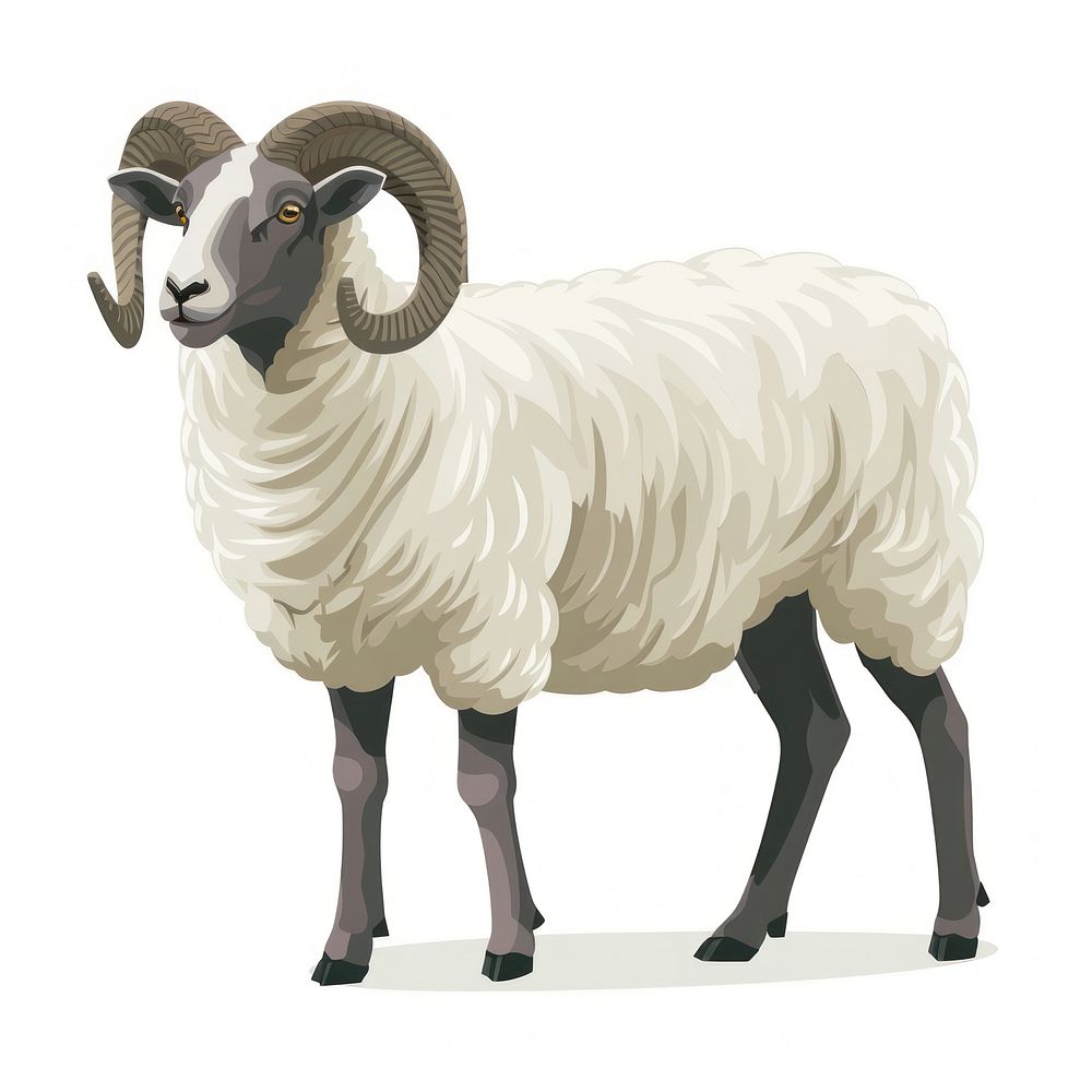 Ram animal illustration sheep. | Free Photo Illustration - rawpixel