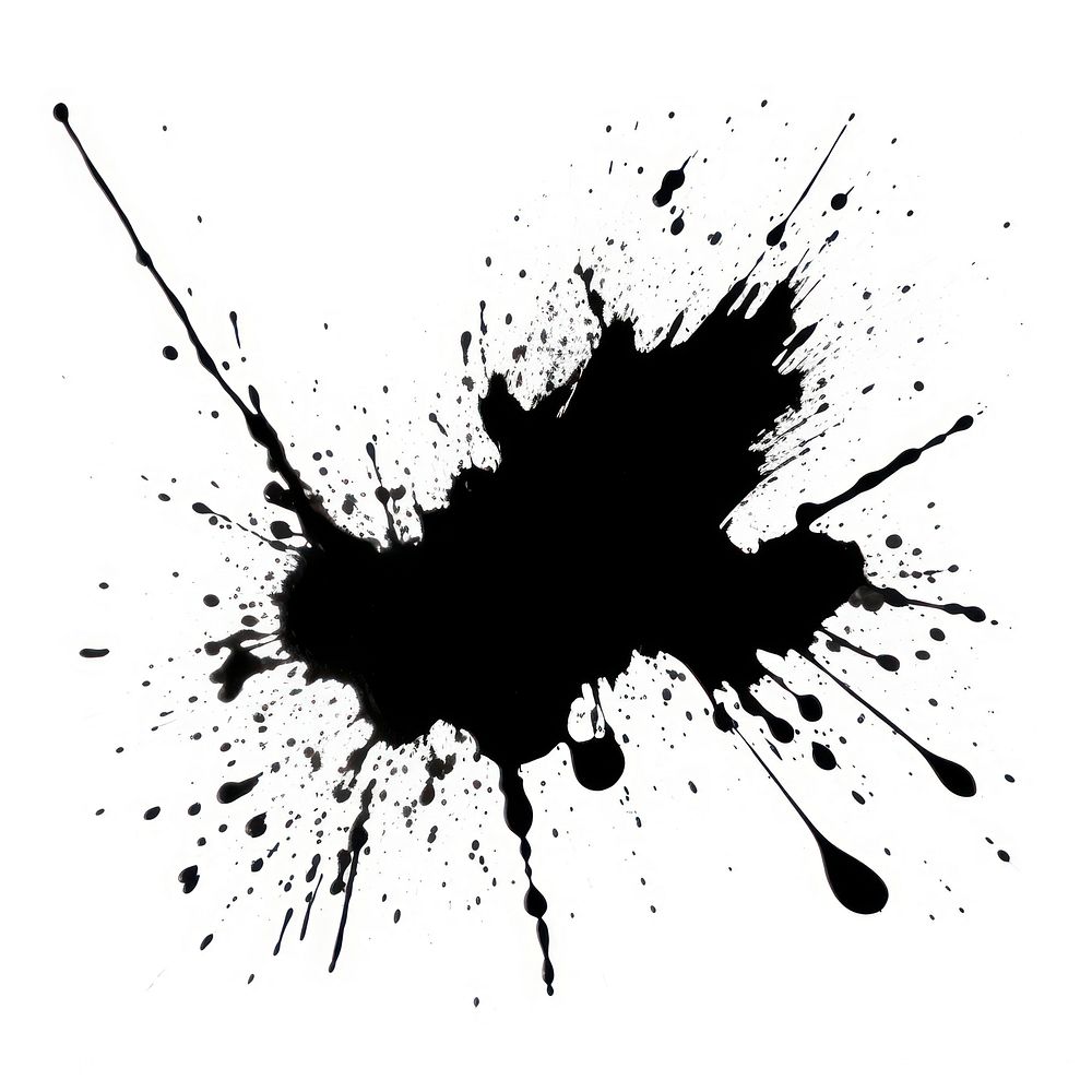 Simple real ink splatter stencil | Free Photo Illustration - rawpixel