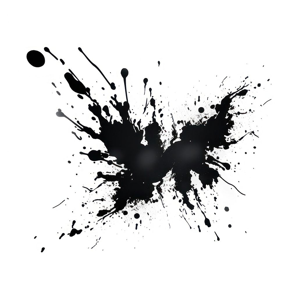 Simple real ink splatter stencil | Free Photo Illustration - rawpixel