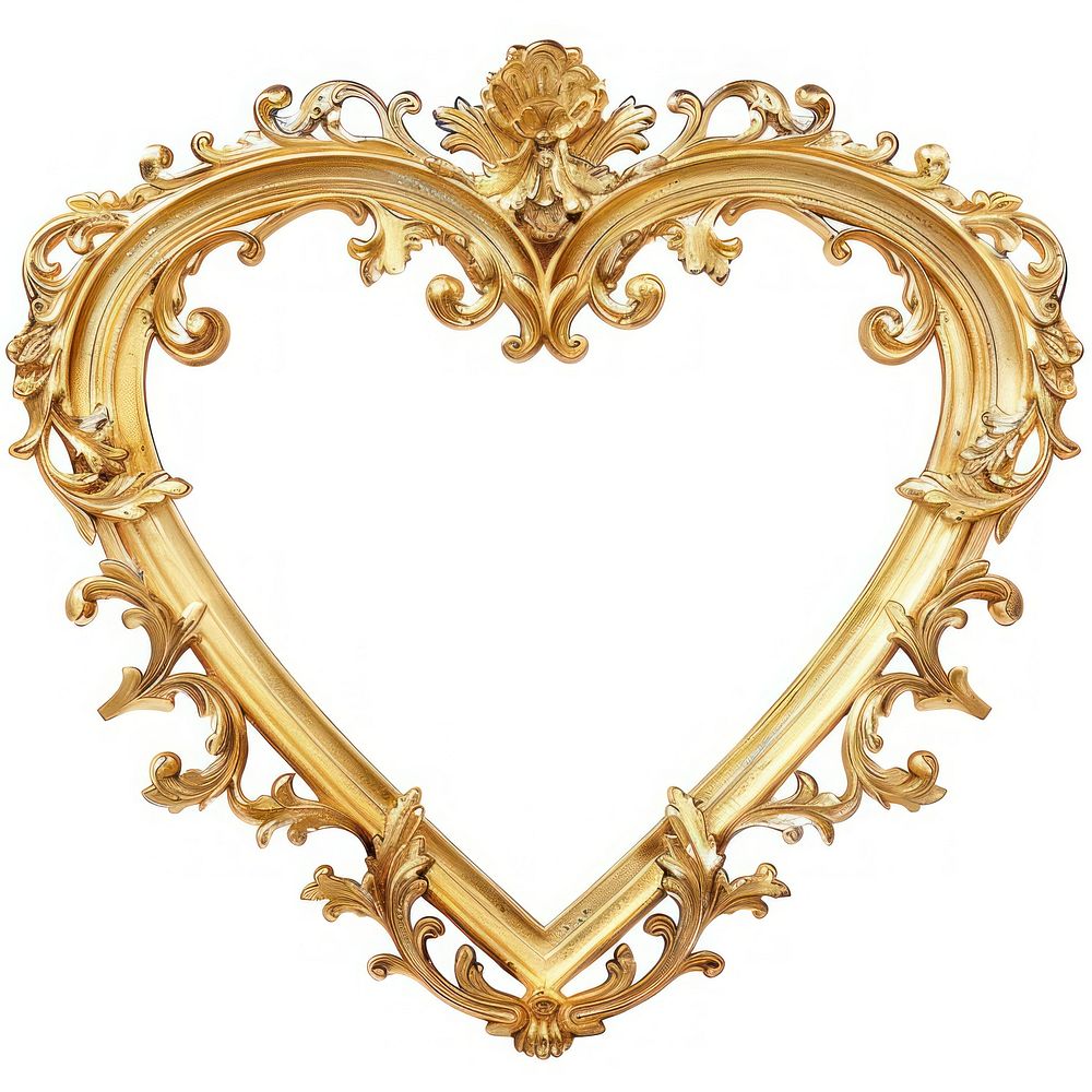 Coquette gold vintage heart frame | Free Photo - rawpixel