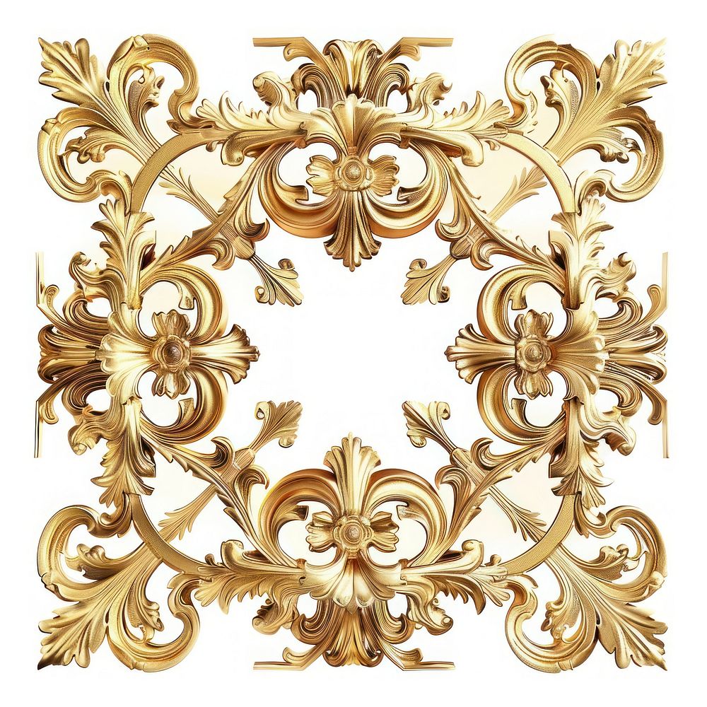 Vintage Baroque Square Gold Frame | Free Photo - rawpixel