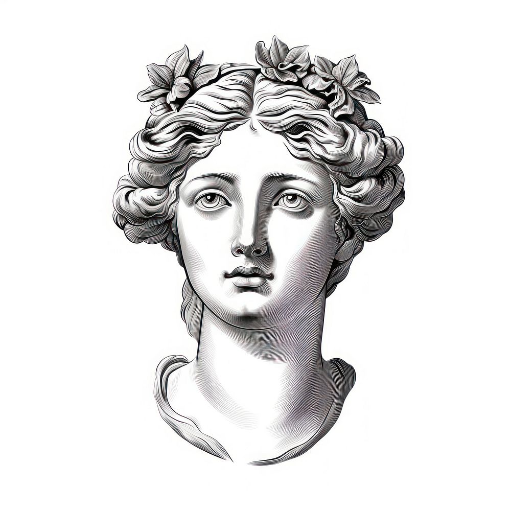 Young women antique Greek statue | Free Photo Illustration - rawpixel