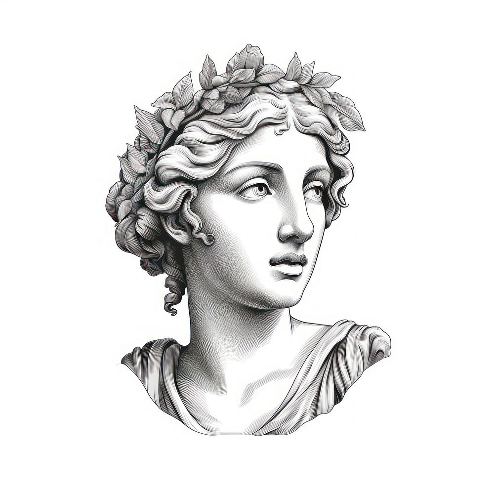 Young women antique Greek statue | Free Photo Illustration - rawpixel