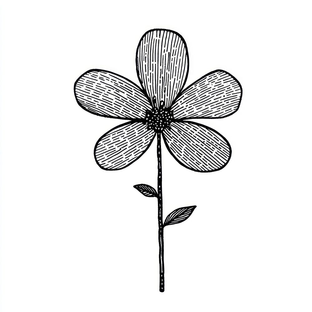 Aconite flower illustration sketch design. | Free Photo Illustration ...