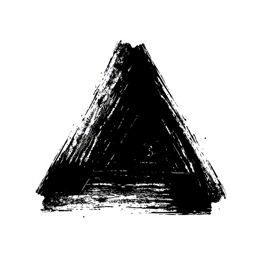 Triangle shape black white art. | Free Photo Illustration - rawpixel