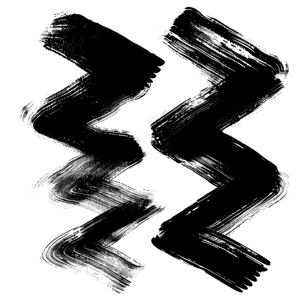 Black zig zag line shape | Free Photo Illustration - rawpixel